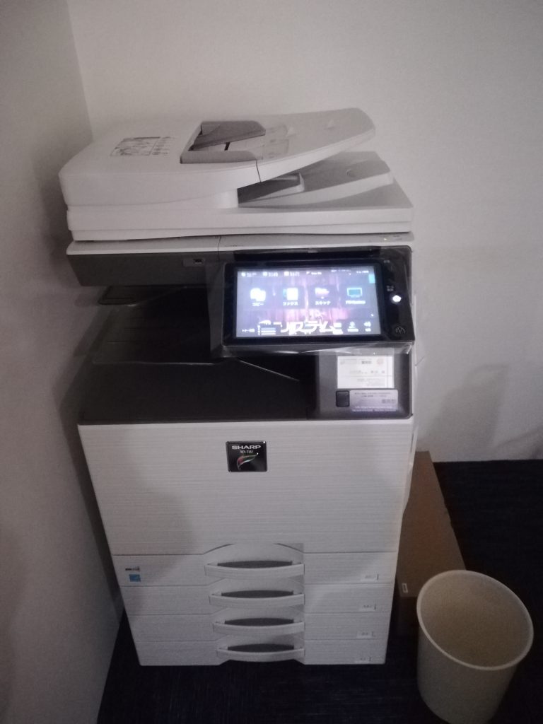 新規立上げ事務所へカラー複合機導入SHARP MX-3161 | syshan株式会社