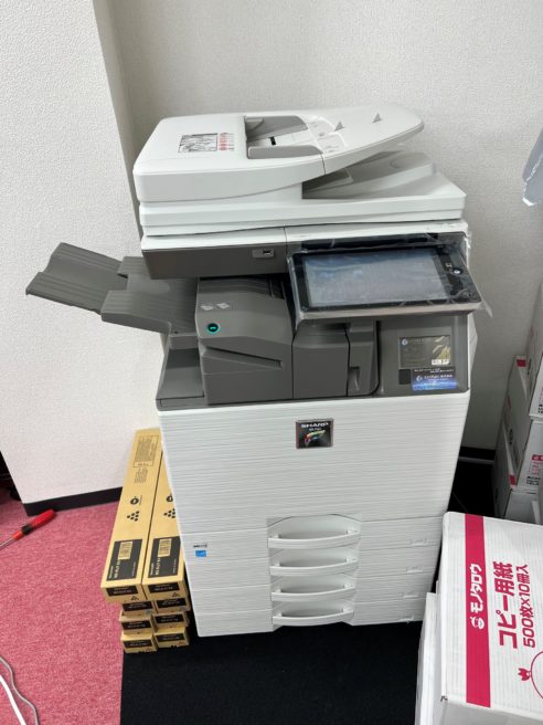 複合機MX-3161ｵﾌﾟｼｮﾝ・ｲﾝﾅｰﾌｨﾆｯｼｬｰ追加取付です。 | syshan株式会社